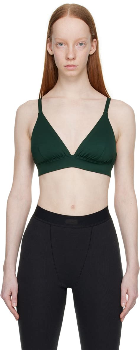 Green Sculpt Hi Apex Sport Bra By Outdoor Voices On Sale
