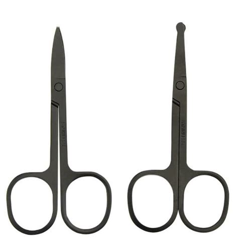 눈썹정리가위안전코털가위 세트 콧털정리 스텐블랙 티몬