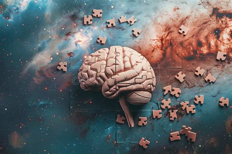Concept Art Of A Brain Puzzle Being Solved Representing The Psychotherapy Process Stock