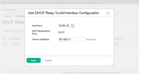 Hpe 1920s Vlan Dhcp Relay Error Message 3 By Bw2018 Networking Spiceworks Community
