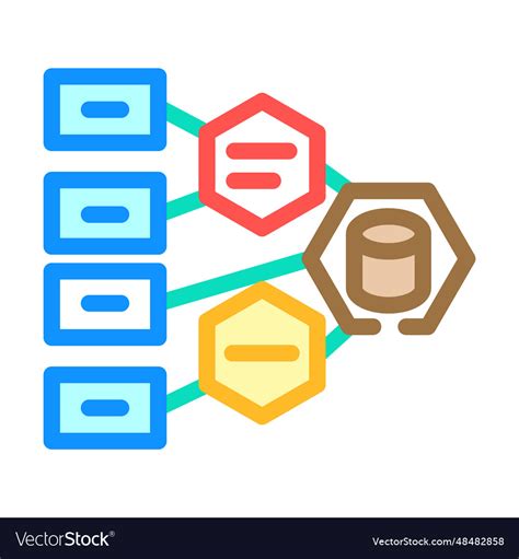 Software Architecture Color Icon Royalty Free Vector Image