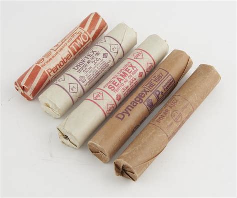 Five Dummy Examples Of Coal Mining Explosives Science Museum Group Collection