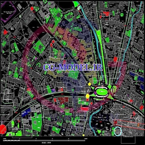 نقشه اتوکد منطقه 1 تهران سی جی مدل مرجع مدل و تکسچرهای معماری