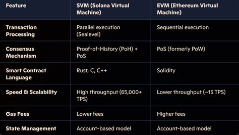 Evm Vs Svm Based Blockchains