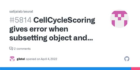 Cellcyclescoring Gives Error When Subsetting Object And Then Applying