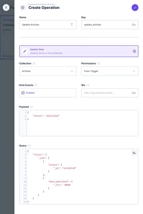 Schedule Future Content With Directus Automate Directus Docs