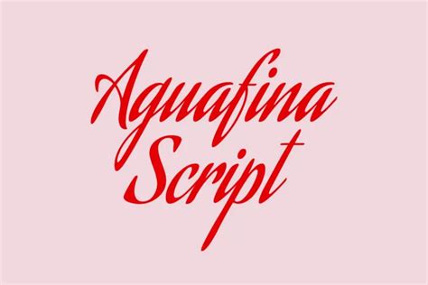 Aguafina Script Regular Font Free Download [ttf Otf] Wisabo Fonts