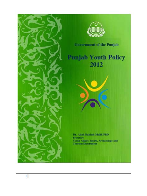 Punjab Youth Policy 2012 Dr Allah Bakhsh Malik Pdf Empowerment