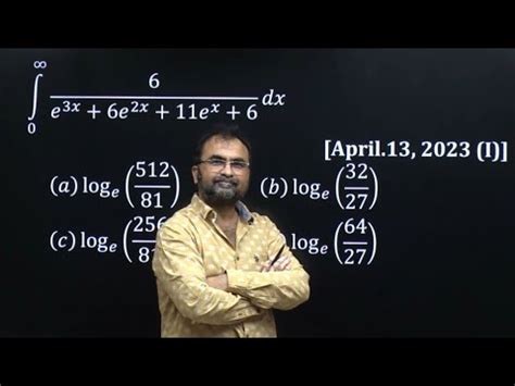 IIT JEE Main PYQ Definite Integration April Shift YouTube