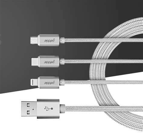 Silver Premium In Nylon Braided Usb Data Cable At Rs Piece In Noida