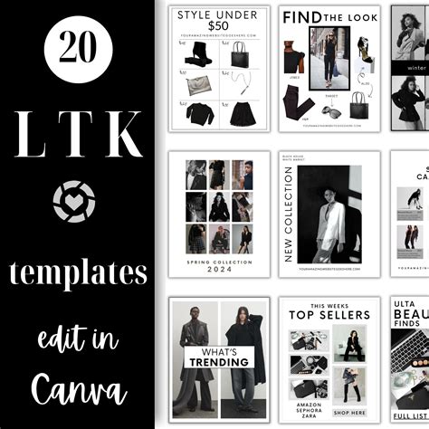 Ltk Template Ltk Collage Ltk Canva Template Liketoknowit Posts Content Creator Template Canva