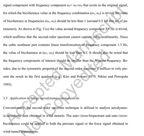 A Presents The Fourier Components Of Pressure Fluctuations On A Cable Download Scientific