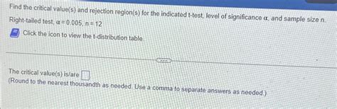 Solved Find The Critical Value S ﻿and Rejection Region S