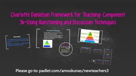 Charlotte Danielson Framework For Teaching Component 3b Usi By Angela