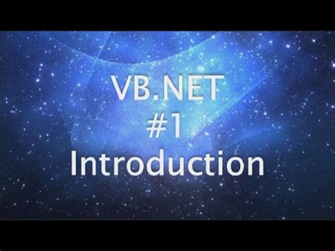 VB NET Tutorial Introduction Part YouTube