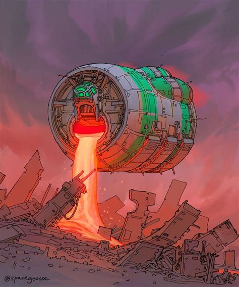 Pin On Cartoon Spaceship Art