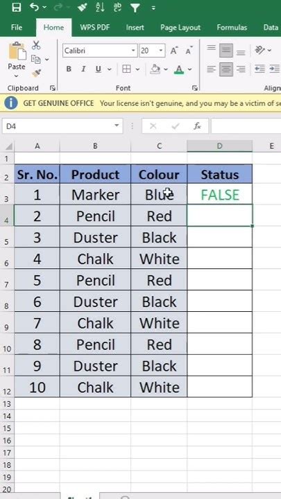 How To Use If Formula In Excel Short Ytshorts Trandingshorts Viral