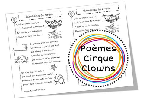 Poesie Bienvenue Au Cirque