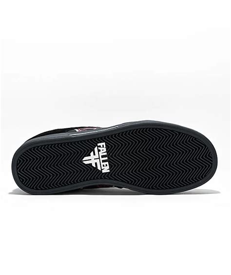 Fallen Trooper Chris Cole Black And Red Skate Shoes Zumiez