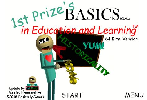 1st Prize And Baldi Had Enough Android Beta Mod By Baldis Basics