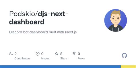 Github Podskiodjs Next Dashboard Discord Bot Dashboard Built With Nextjs