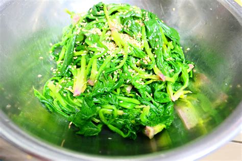 시금치나물 시금치무침