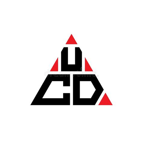 Ucd Triangle Letter Logo Design With Triangle Shape Ucd Triangle Logo