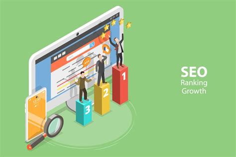 Premium Vector 3d Isometric Flat Vector Conceptual Illustration Of Seo Ranking
