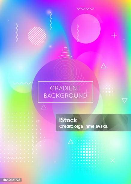 액체 모양멤피스 그라데이션 배경입니다 동적 콜로그랩 0명에 대한 스톡 벡터 아트 및 기타 이미지 0명 구도 모던 양식