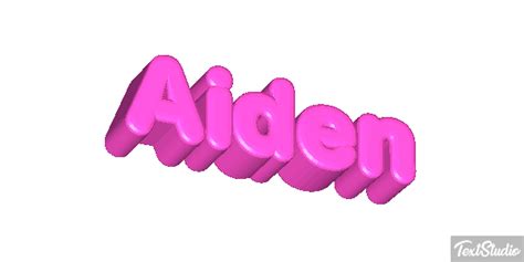Aiden Name Animated  Logo Designs