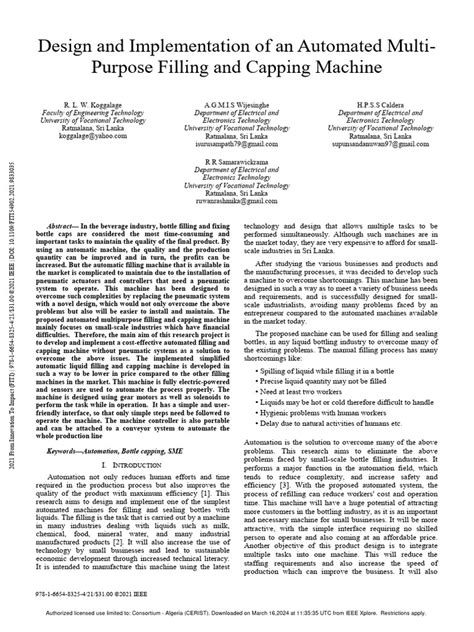 Designandimplementationofanautomatedmulti Purposefillingand
