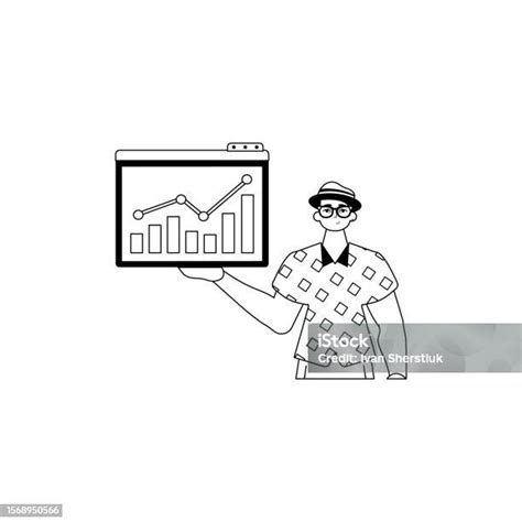 조롱은 실증주의 도덕적 능력을 가진 출현의 그래프를 보유한다 총 어둡고 Lacuna 아날로그 방식 트렌디한 스타일 벡터 일러스트레이션 감탄에 대한 스톡 벡터 아트 및 기타