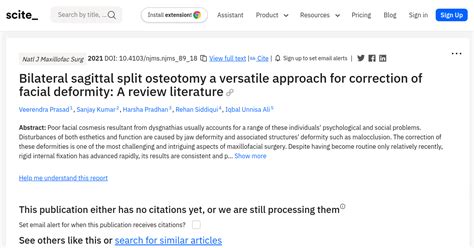 Bilateral Sagittal Split Osteotomy A Versatile Approach For Correction Of Facial Deformity A