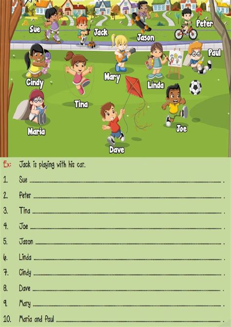 Present Continuous Tense Online Pdf Activity Reading Comprehension