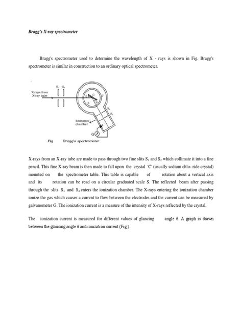 Bragg Spectrometer Pdf