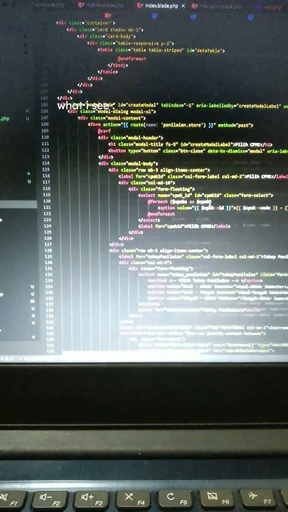 Do You See What I See😅belajarcoding Belajarprogramming Laravel Coding Youtube