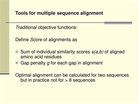 ppt tools for multiple sequence alignment powerpoint presentation