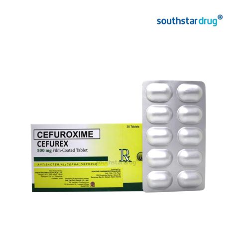 Buy Rx Cefurex 500 Mg Tablet Online Southstar Drug