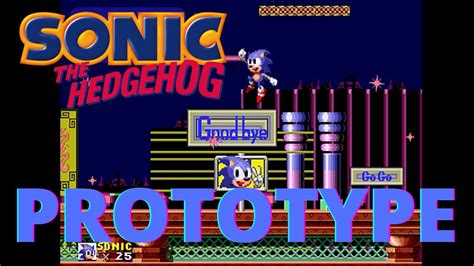 Sonic The Hedgehog Prototype Playthrough Sonic 1 Youtube