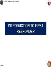 Crime Scene First Responder Goals Objectives And Role Course Hero