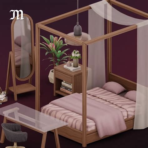 Tranquil Bedroom Myshunosun Sims 4 Bedroom Sims House Sims 4 Cc