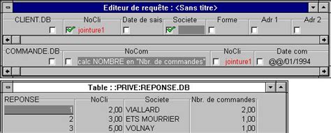 Construire Des Requêtes Avec Le Qbe De Paradox
