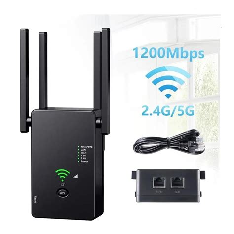 Repetidor Wifi 5g Amplificador Señal 1200mbps 110 230v Wps