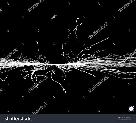 Point Explode Array Dynamic Emitted Particles Stock Vector Royalty