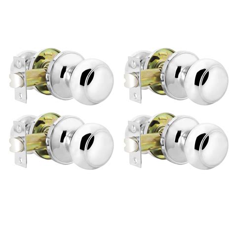 Probrico Interior Door Knobs Polished Chrome Finish 4