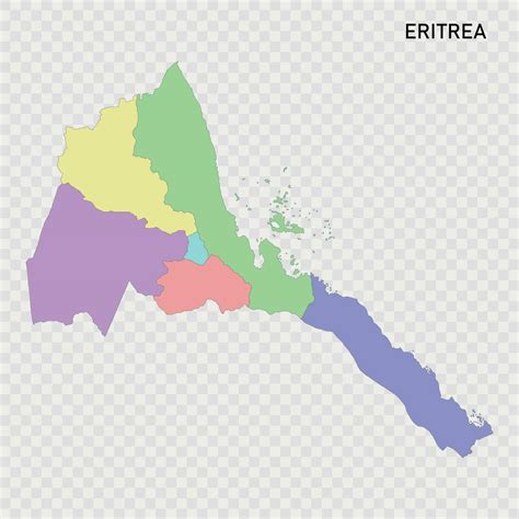 Isolated Colored Map Of Eritrea Vector Art At Vecteezy