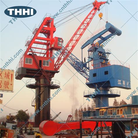 20t 30m Coal Stack Handling Four Link Arm Barge Floating Crane