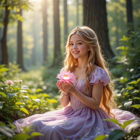 Of Rapunzel A Princess With Long Magical Blonde Hair Princess Photo