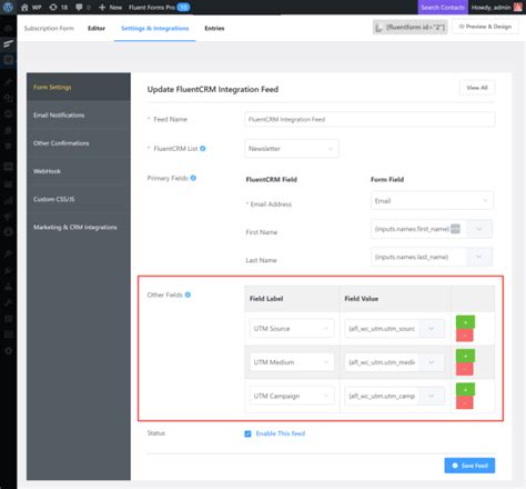 How To Send UTM Parameters To Fluent CRM Appfromlab