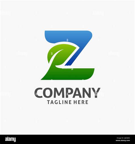 Letter Z Leaf Logo Design Stock Vector Image Art Alamy